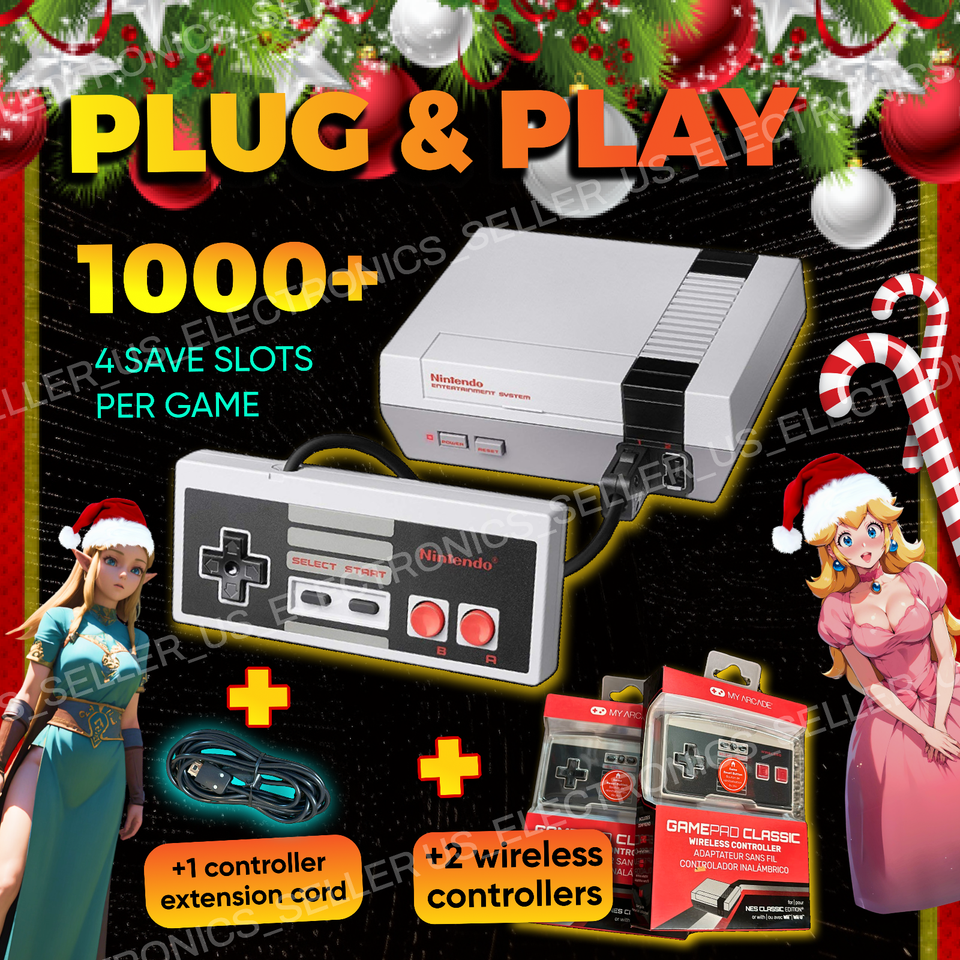 Nintendo NES Mini Classic Edition HDMI Console Games 1000 + Free ...