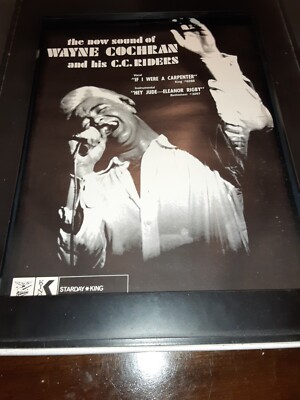 Wayne Cochran C.C. Riders If I Were A Carpenter Original Promo Poster ...