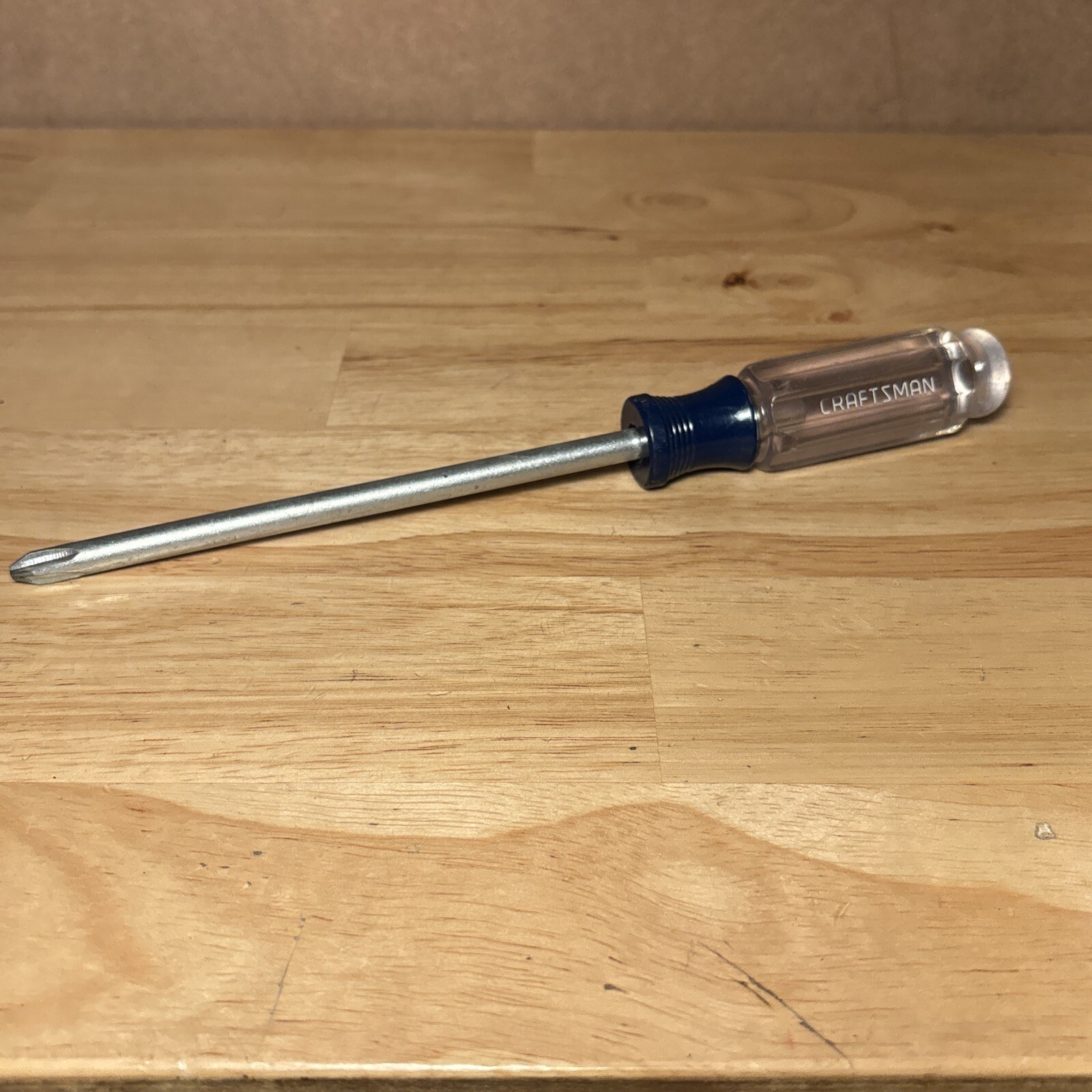 Craftsman Phillips #3 Screwdriver 41297 T PR Blue Clear Handle Made in ...