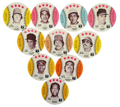Lot of 10 - 1976 MSA Isaly's Discs Baseball Hall of Famers Gem Mint ...