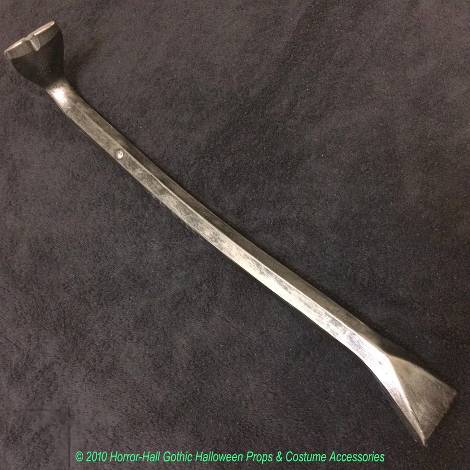 Zombie Hunter Weapon LIFE SIZE REALISTIC FAKE CROWBAR Cosplay Costume ...
