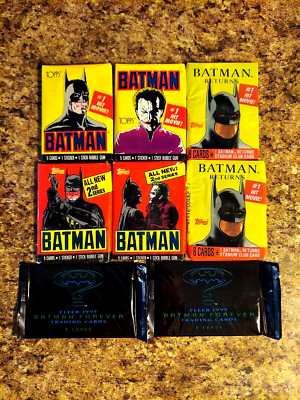 BATMAN "8 PACK" TRADING CARD LOT FROM TOPPS AND FLEER | eBay