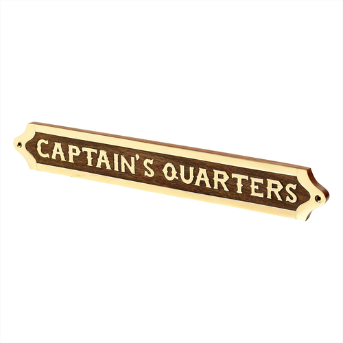 Wooden Captain'S Quarters Sign 13.5" X 2" | eBay Australia