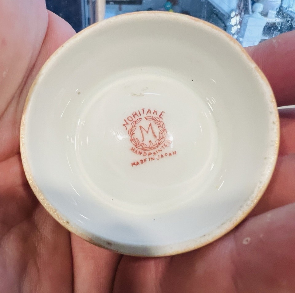 Vintage Old Noritake Bird Lusterware Japan Blue Bird Art Deco Plate ...