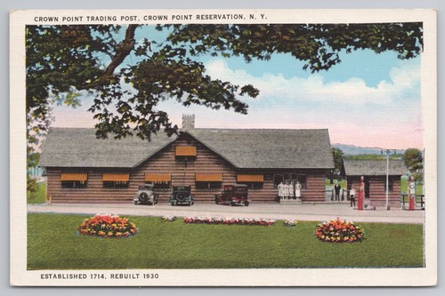 Crown Point Trading Post in Crown Point New York c1930s Postcard | eBay