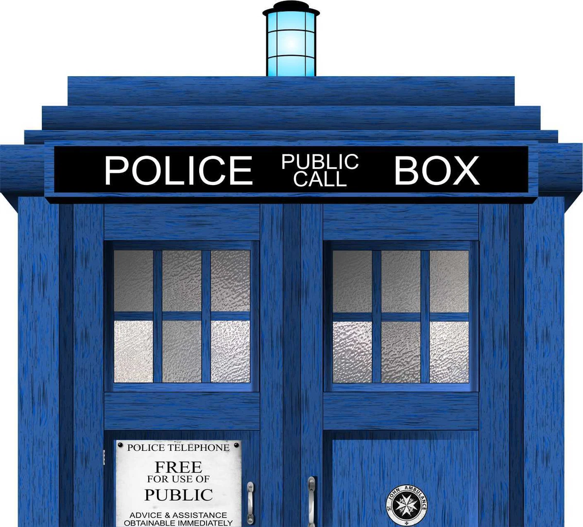 Tardis Door Decal