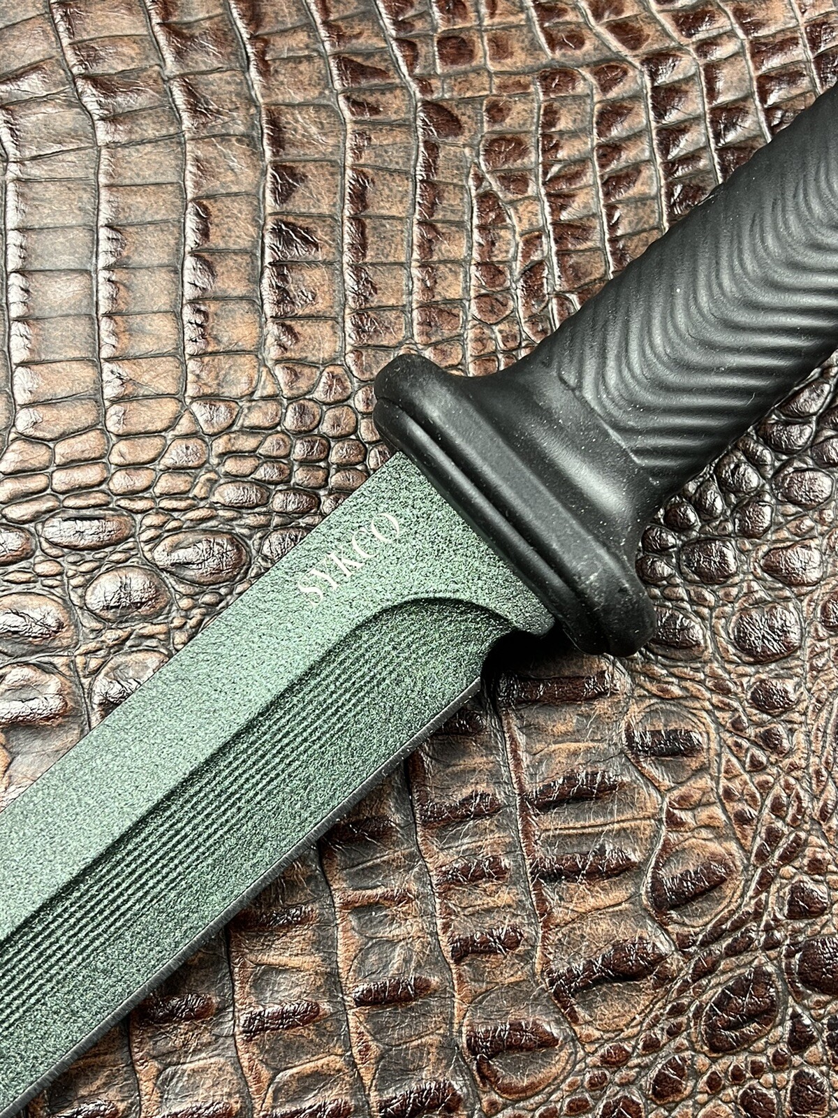 Scrap Yard Knife Co TNT-15 Green Coated Blade w/CBTs Busse Kin Combat ...