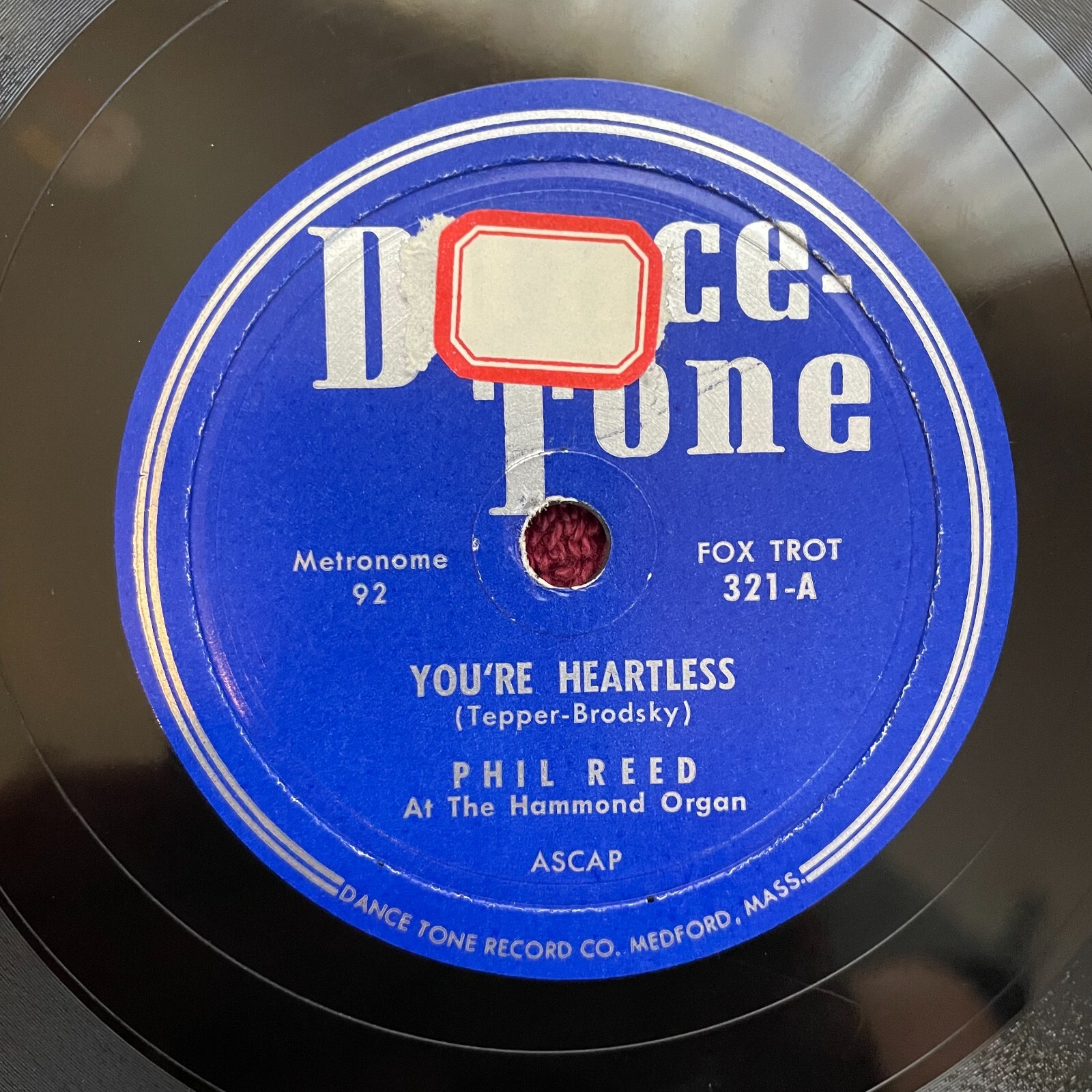 PHIL REED Dance-Tone 321 78rpm (Pop, Instrumental, Organ) | eBay