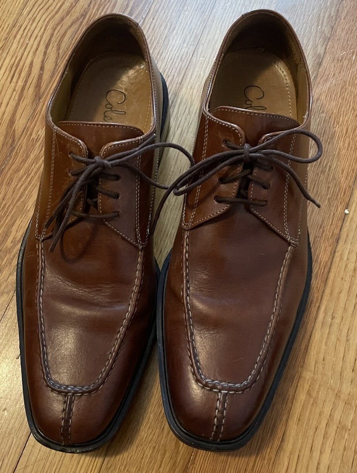 Cole Haan Men's C05009 Size 10 Brown Split Toe Lace Up Dress Shoes | eBay