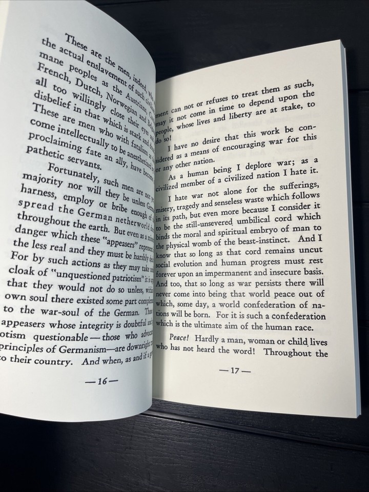 Germany Must Perish! by Theodore N. Kaufman , Hitler Fears, Reprint ...