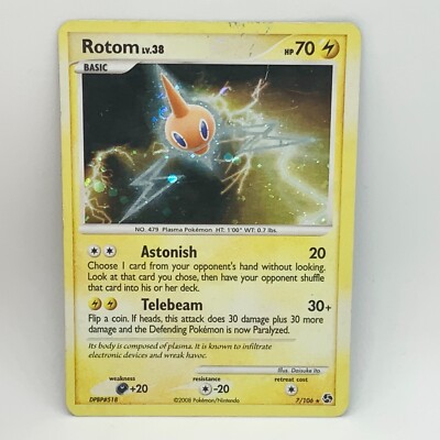 Rotom 7/106 - Holo - DP: Great Encounters - Pokemon Card - LP | eBay ...