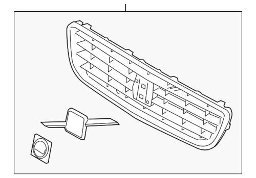 Genuine Volvo Upper Grille 30744914 | eBay