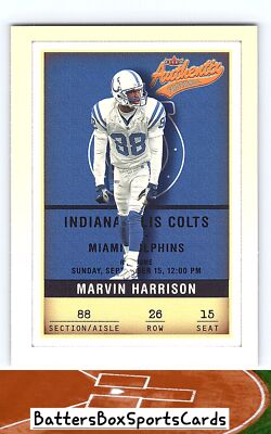 2002 Fleer Authentix #26 Marvin Harrison | eBay