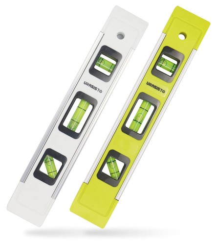 2 Pack Torpedo Level 9-INCH Level with 45Â°/90Â°/180Â° Bubbles, Small ...