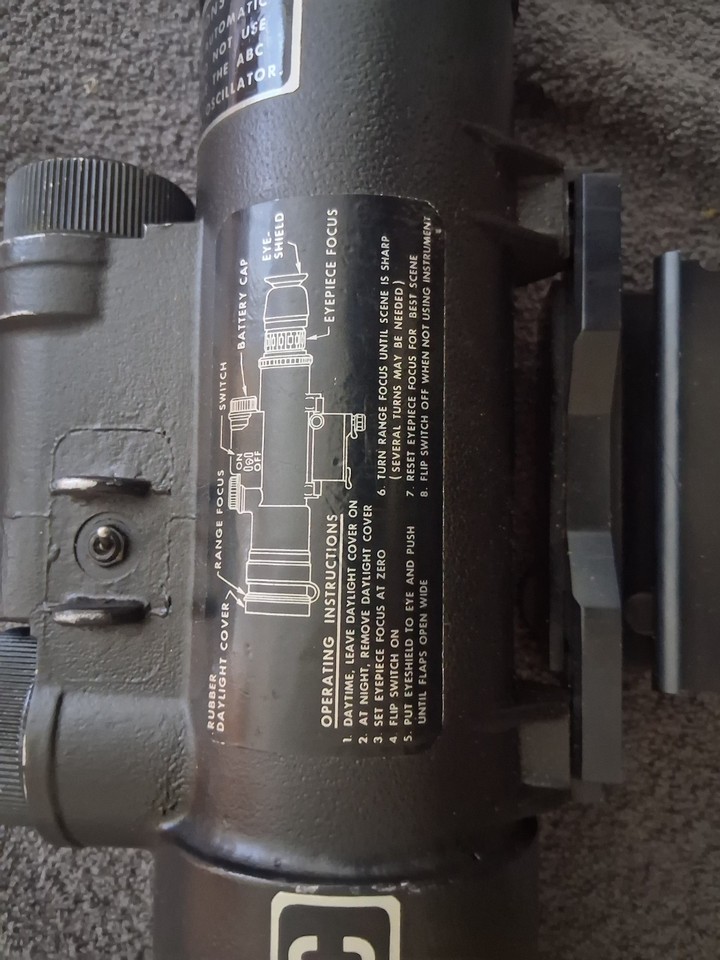 Vintage 1st Generation US Army AN PVS-2 star light scope | eBay