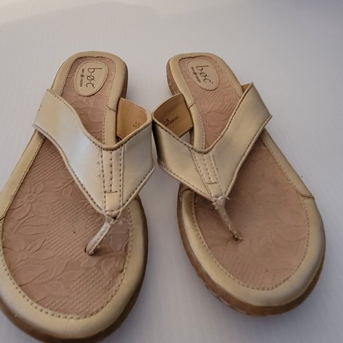 Boc Born Concept 47246 Gold Flip Flop Thong Sandals. Size 10 M Pre ...