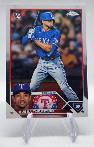 2023 Topps Chrome #58 Bubba Thompson RC Rookie Card Texas Rangers | eBay