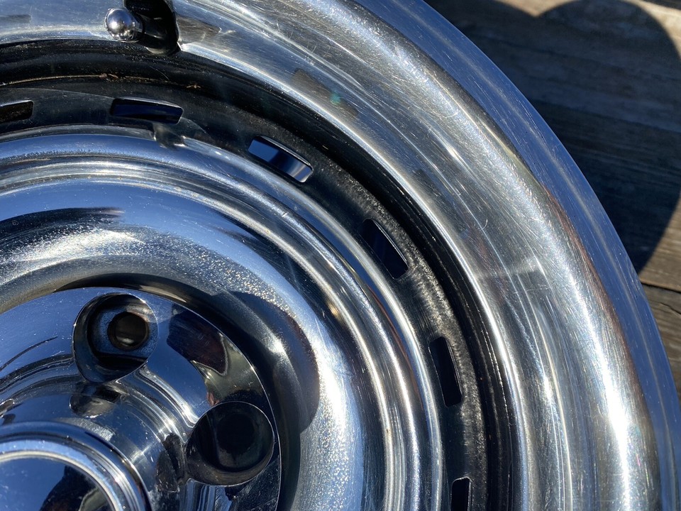 15x7 Chrome Rally Wheel Rim 70-81 Cordoba 300 Dodge Polara Plymouth ...