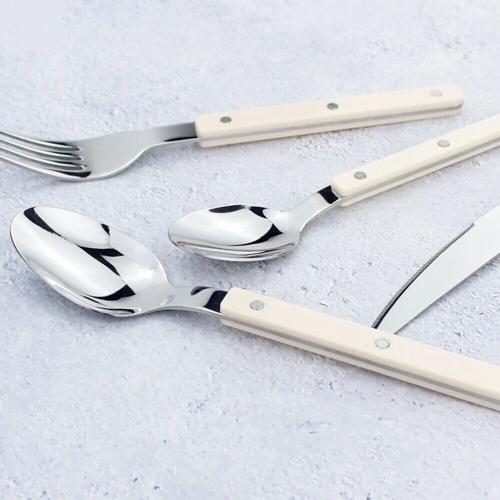 High-quality Dessert Spoon ABS Handle Table Teaspoon Portable Dessert ...