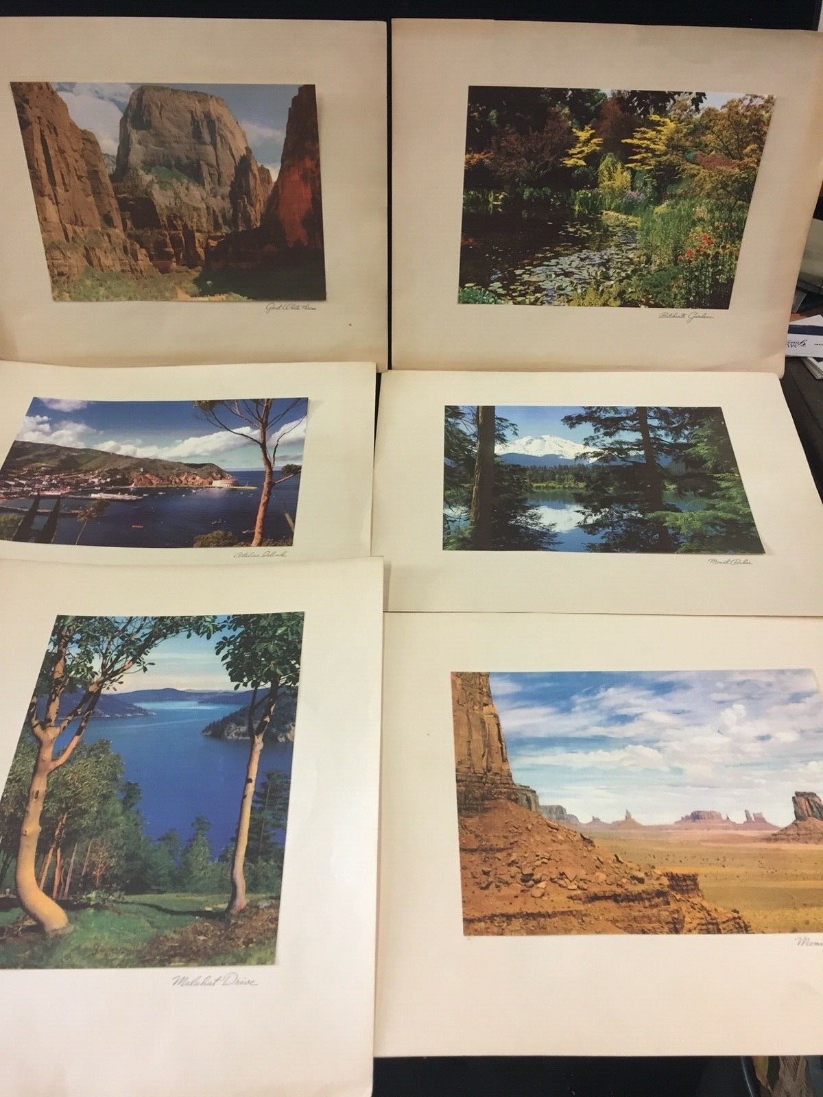 1940 CALSO GASOLINE PROMOTIONAL SCENIC ART PRINTS (6), STANDARD OIL ...
