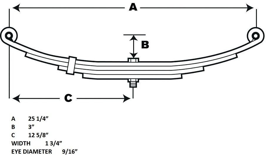 Tandem Trailer Axle Suspension Kit W/ Leaf Spring Equalizer Shackle ...