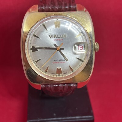 VIALUX SUPER 17 jewels Supe-Shock Vintage Swiss Watch | eBay