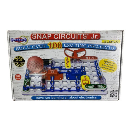 ELENCO Snap Circuits Jr. 100 Experiments Electronics Discovery Kit ...