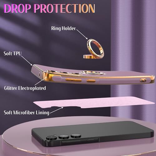 Funda Para Samsung Galaxy A55 5G Forro Cober Con Protector De Pantalla ...