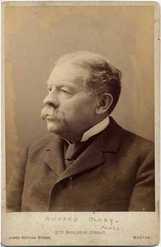 RICHARD OLNEY 1892 FROM MASSACHUSETTS NOTMAN STUDIO BOSTON CABINET ...