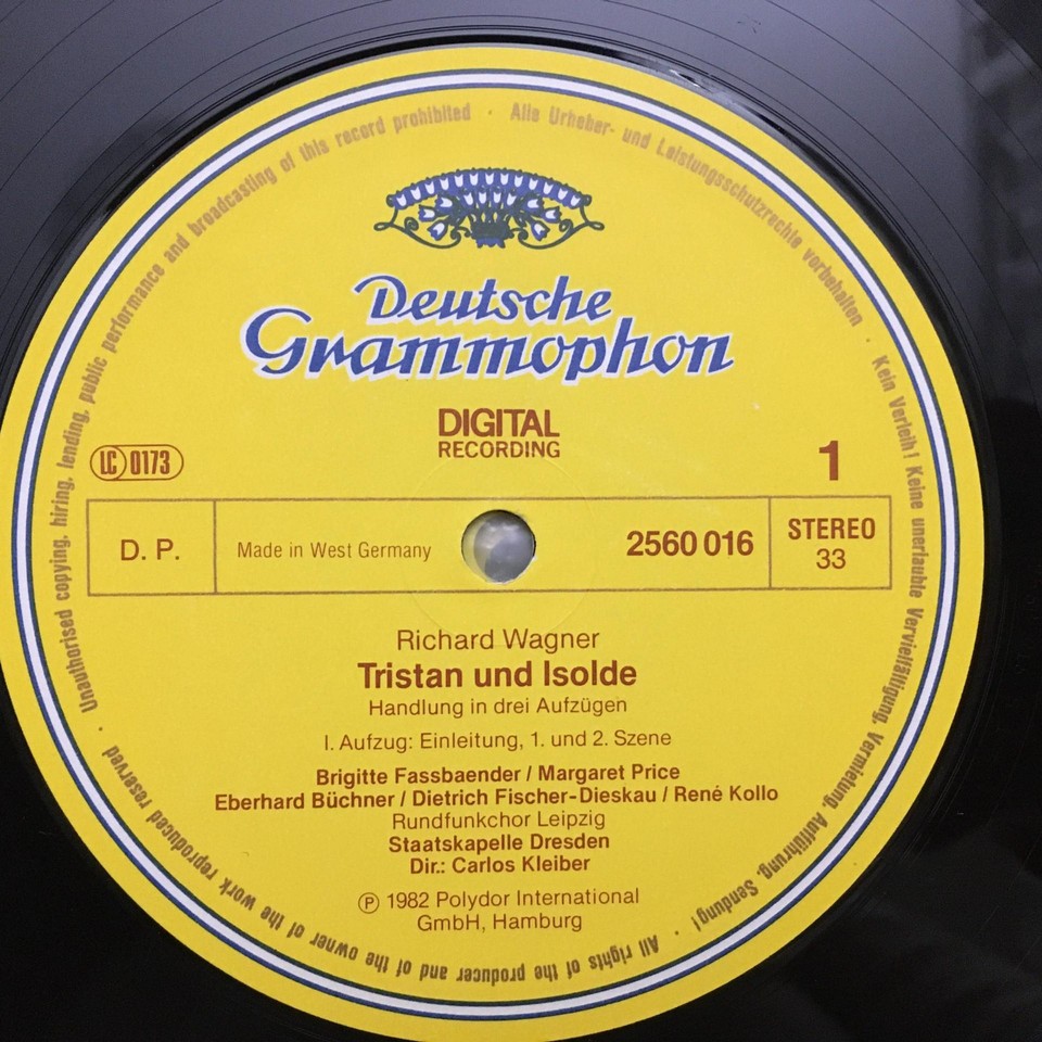 E329 Wagner Tristan & Isolde Price Kollo Kleiber 5LP DGG 2741 006 Digital Stereo | eBay