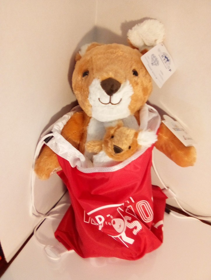 B-A-B Carnival Build a Bear 16" Kangaroo and Joey Plush Toy -Stuffed ...