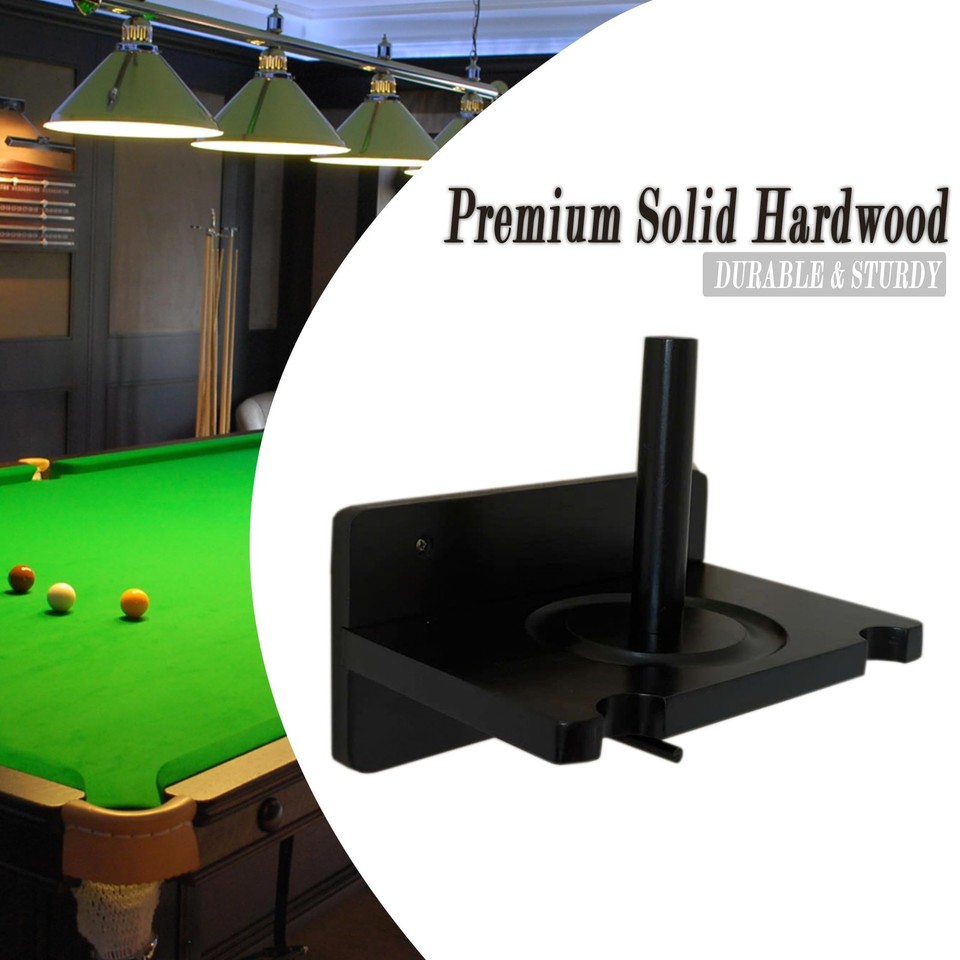 Pool Cue Stick Claw Holder Wall Mount Cone Chalk Ball Rack Billiard ...
