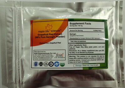 NARINGIN Grapefruit Peel Extract (98% Naringin by HPLC) Powder ...