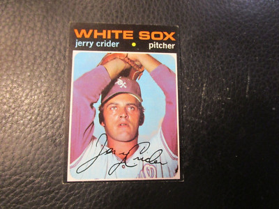 1971 TOPPS CARD#113 JERRY CRIDER WHITE SOX EX+/EXMT | eBay