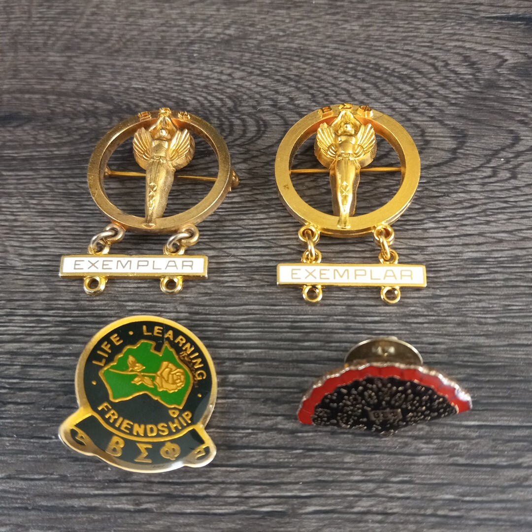 Beta Sigma Phi Pin Lot Of 4 | eBay