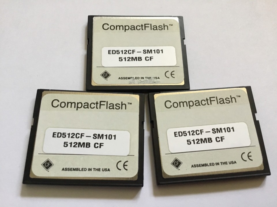 LOT OF 3pcs 512mb Envoy Data Compact flash memory for CF Nikon Canon ...