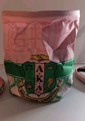 Alpha Kappa Alpha Car Trash Can with Hanging Strap, Waterproof Litter ...