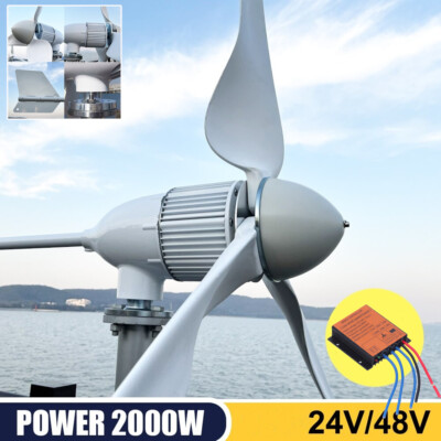2000W Wind Turbine 24V-48V Generator Windmill Energy Wind Power With ...