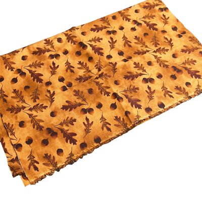 Acorn Oak Leaf Fabric Brown Tan 45 inch Wide 1 Yard Uncut New Nature ...