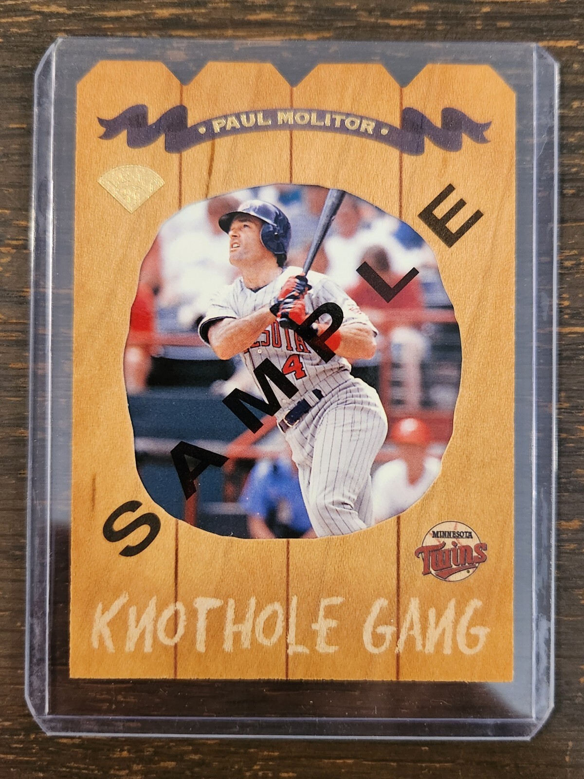 1996 Leaf Paul Molitor Knothole Gang Sample #PROMO/5000 Minnesota Twins ...