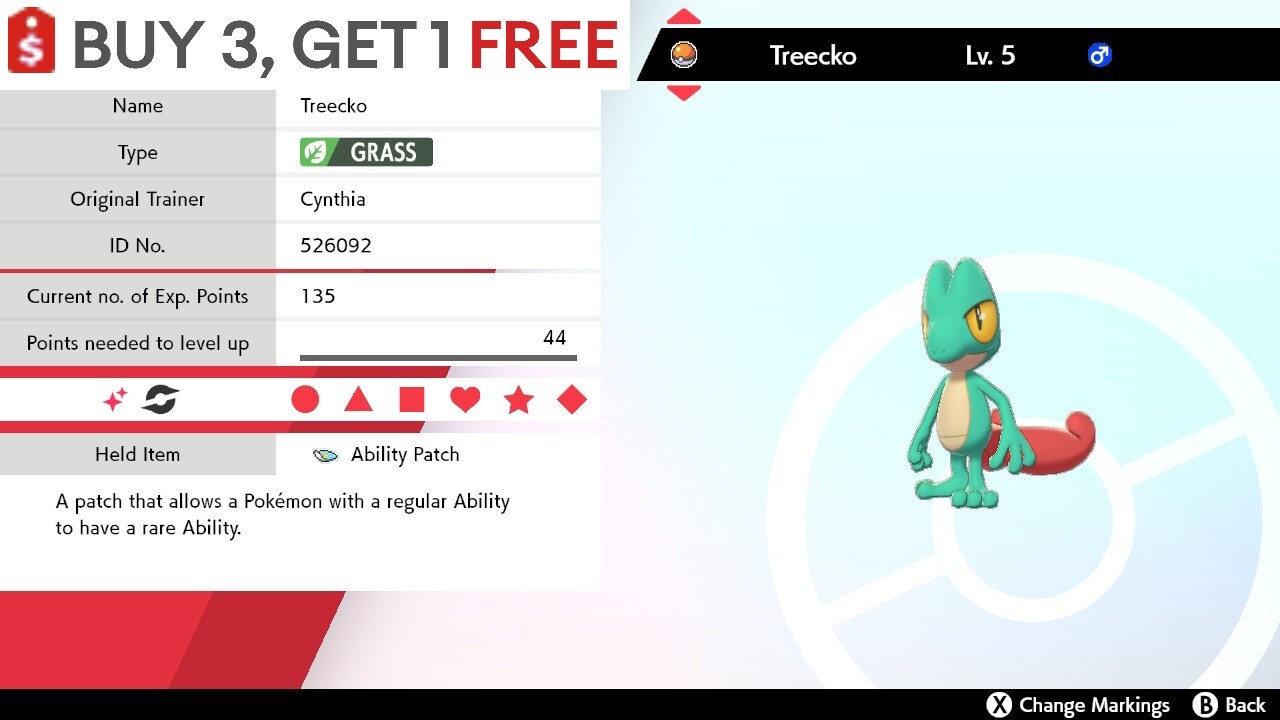 Shiny Treecko Pokemon Sword and Shield Perfect IV 🚀Fast Delivery🚀 | eBay