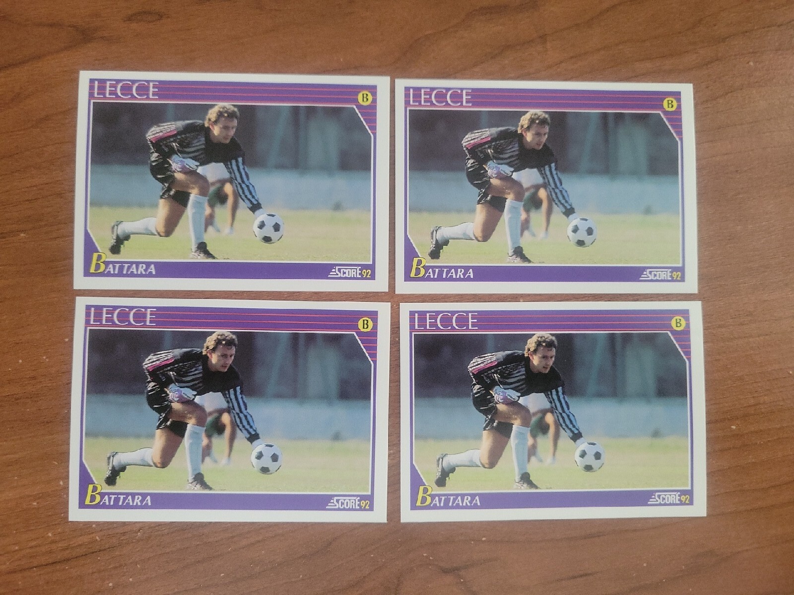4 x 1992 Score Italian Serie B Soccer Italy Massimo Battara #299 | eBay