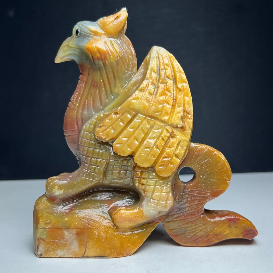 281g Natural Crystal Mineral Specimen. Amazon Stone. Hand-carved ...