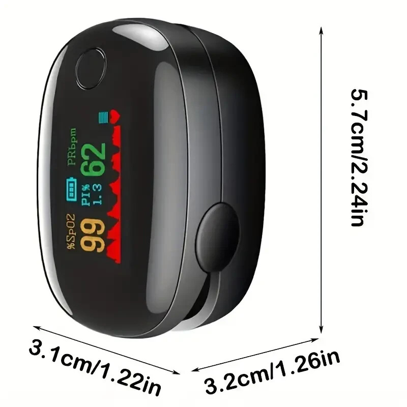 Fingertip Pulse Oximeter, Accurate And Fast Sp02 Reading Oxygen Meter ...