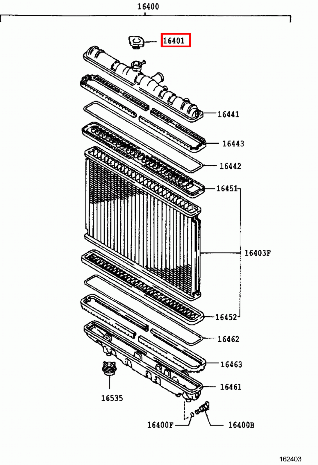 Genuine Celica Supra TA61 TA60 SA63 SA60 RA65 RA64 RA63 Radiator ...