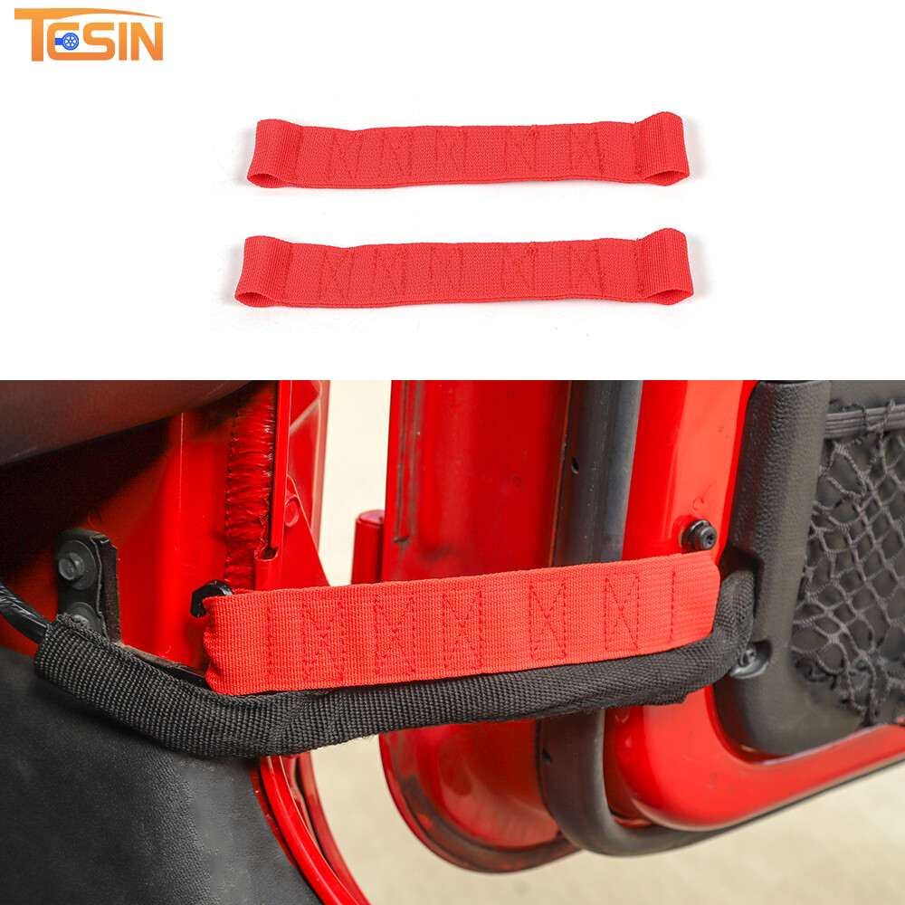 2X Door Limiting Straps Durable Swing Limiter for Jeep Wrangler JK/JKU ...