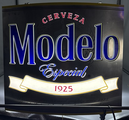 MODELO ESPECIAL~BEER SIGN~NEON~LARGE HANGING BAR SIGN~PUB~18" X 17 | eBay