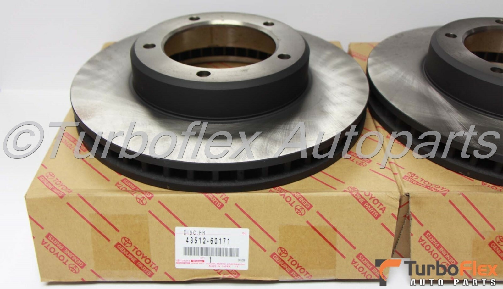 Toyota Land Cruiser Lexus LX470 1998-2007 Genuine Front Rotors 43512 ...