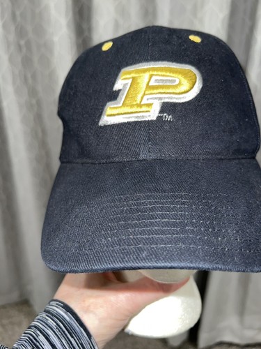 Purdue Steve & Barrys Collegiate licensed Hat Cap Fitted 7.5”Black w ...