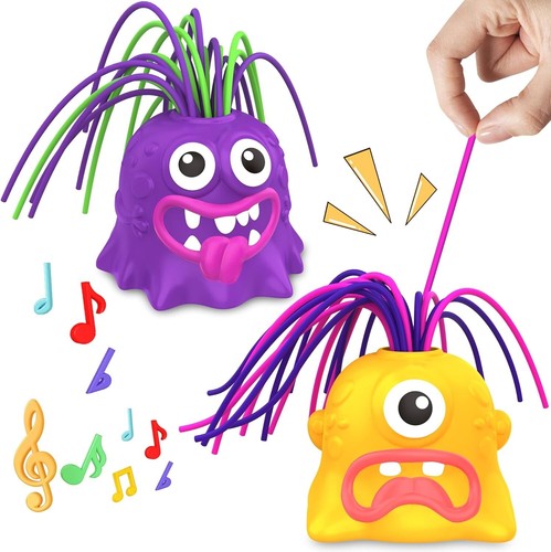 2PCS Fun Hair Pulling Fidget Screaming Monster Toys, Anti Anxiety Toys ...